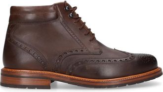 Heinrich Dinkelacker Stiefel - Schnürboots Janosh K Full Brogue H - Gr. 40,5 (EU) - in Braun - für Damen