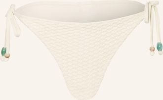 Mrs & Hugs Mrs & Hugs Triangel-Bikini-Hose Mit Schmuckperlen weiss