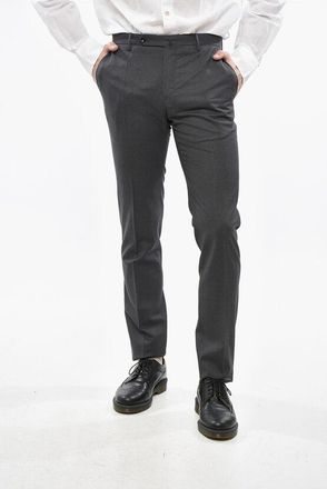 Incotex Slim Fit Virgin Wool Pants with Belt Loops size 46