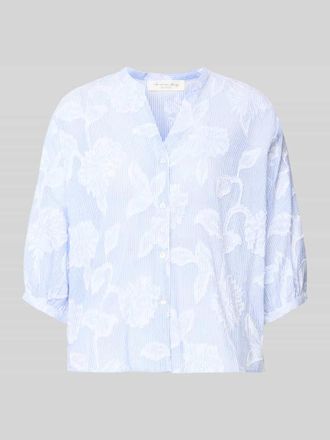 Christian Berg Regular Fit Bluse mit V-Ausschnitt und 3/4-Arm
