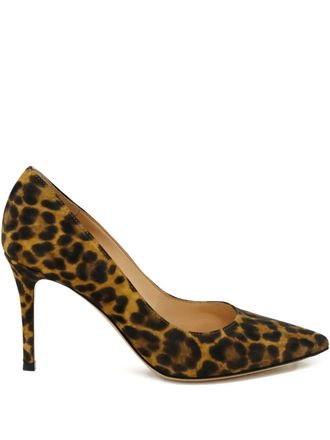 Gianvito Rossi Gianvito Stiletto-Pumps mit Leoparden-Print 70mm - Mehrfarbig