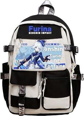 Generic 1 sac &agrave; dos Genshin Impact en toile danimation pour &eacute;tudiant 29 pi&egrave;ces, style 3, taille unique