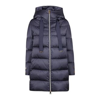 Herno Kapuzen Raso A-Linie Kleid - - Coats - Damen - Blau - M