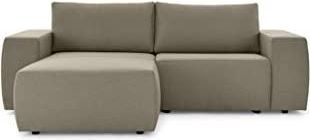 Looks by Wolfgang Joop LOOKS by Wolfgang Joop Looks II Designer Ecksofa, Eckcouch, beidseitig montierbar, Polstersofa, Schlamm, 242x160x70 cm