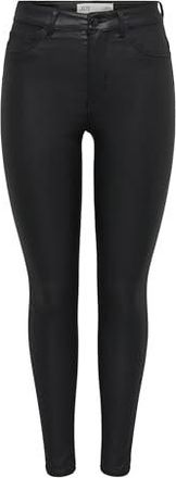 Jacqueline de Yong Femme Jdynewthunder Coated High Skn Pnt Noos Pantalon, Noir, M EU