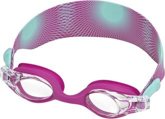 Bestway Schwimmbrille Splashflex ab 7 Jahren UV-Schutz stoßfeste Polycarbonat-Linsen weiche Silikon-Augenschalen, verstellbares Lycra-Kopfband, 100% latex- un