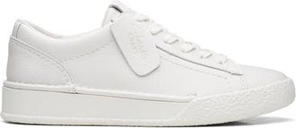 Clarks Femme CraftCup Walk Basket, White Leather, 37 EU