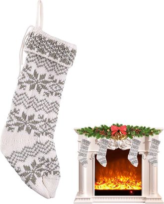 Generico Weihnachtssocken für den Weihnachtsbaum, zum Aufhängen, Weihnachtsstrumpf, für Partys, Zuhause, Büro, Hotel, Apartment