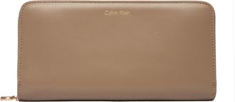 Calvin Klein Geldb&ouml;rse Calvin Klein Ck Large Zip Around LV04F1093G Beige