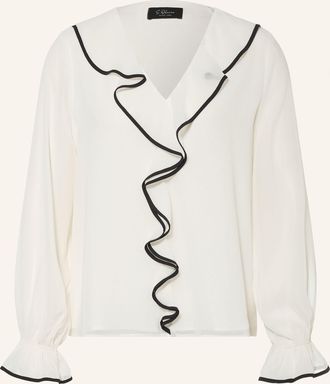 s.Oliver Black Label S.Oliver Black Label Blusenshirt Mit Volants weiss