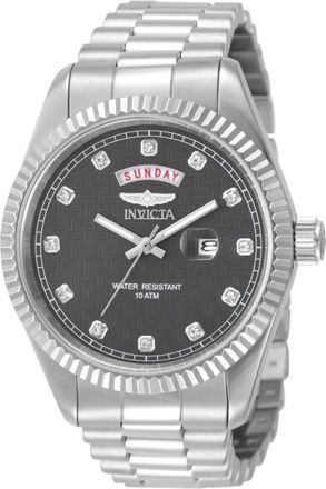 Invicta Specialty 51047 Herrenuhr - Quarzwerk - Edelstahl mit grauem Zifferblatt - 43 mm