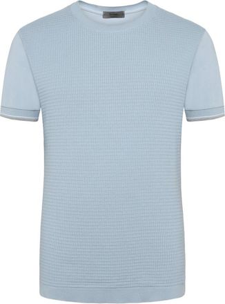 Ferrante Strukturiertes Jersey T-Shirt mit Stretchanteil in
