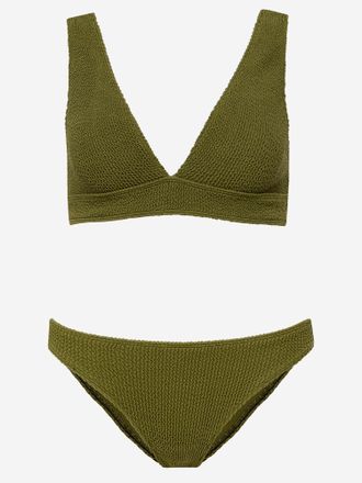 Sorbet Island Womens Bikini Aqua Khaki Polyester Swimwear Sea Clothing