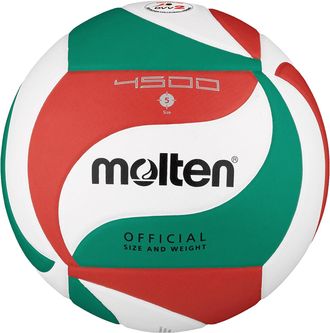 Molten VM4500 Volleyb&auml;ll, White/Green/Red, 5