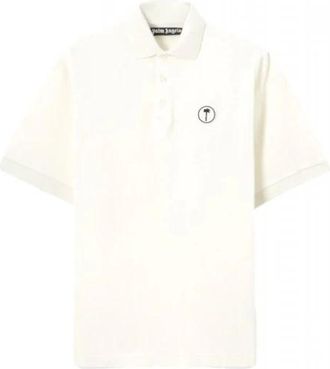 Palm Angels Homme, Tops, Beige, Taille: XL Polo Chemises
