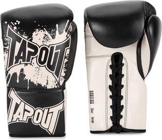 Tapout Boxhandschuhe aus Leder (1 Paar) Angelus, Black/Ecru, 10 oz R, 960012