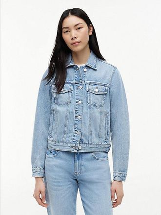 Tommy Hilfiger Veste trucker en denim &agrave; effet d&eacute;lav&eacute;