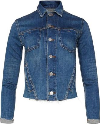 L'agence Veste en jean &agrave; bords francs