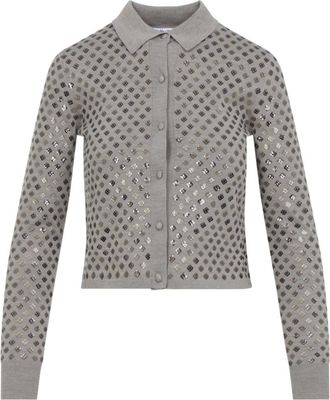 Max Mara Femme, Pulls, Gris, Taille: 38 FR Ragno Cardigan