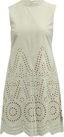 Stella McCartney robe courte à oeillets (années 2000) - Tons neutres