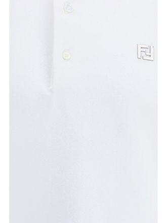 Fendi Mens Polo Shirt White Cotton T-shirts And Polos