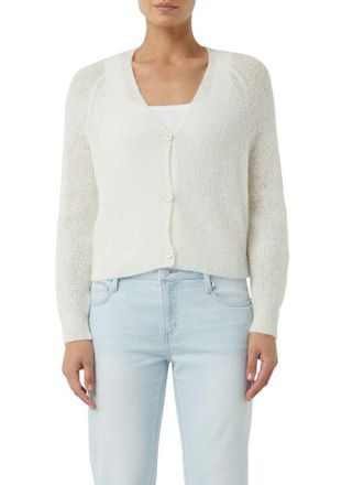 Comma Cardigan casual, bequem, Alpakamix, V-Ausschnitt