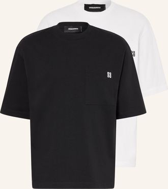 Dsquared2 2er-Pack T-Shirts weiss