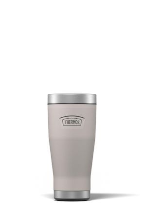 Thermos Icon Sandstone Reisebecher (470 ml), wiederverwendbare, isolierte Edelstahl-Kaffeetasse f&uuml;r hei&szlig;e oder kalte Getr&auml;nke, vakuumversiegelte Wasserflasche