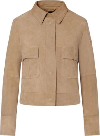 Peuterey Femme, Vestes, Beige, Taille: 40 FR Giubbotto in suede