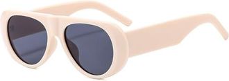 Generic Lunettes De Soleil Conduite À Grande Monture For Hommes Dextérieur For Femmes(Beige)