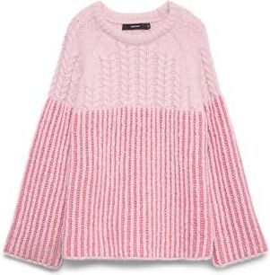 Vero Moda Vero Moda Vmerika LS O-Neck Long Pullover Exp Jersey, Roseate Spoonbill, XS pour Femme
