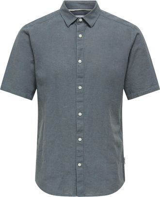 Only & Sons ONSCAIDEN Life SS SOLID Linen Shirt NOOS