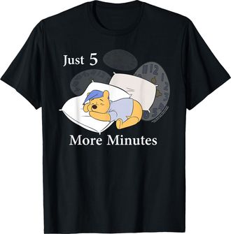 Disney Winnie the Pooh Just 5 More Minutes Funny Sleepy T-Shirt