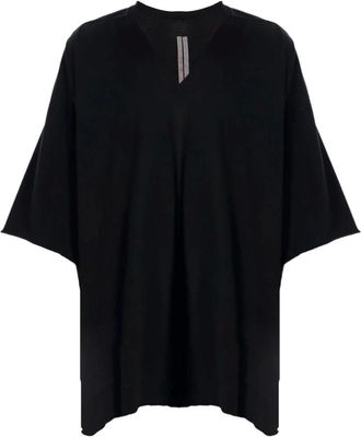 Rick Owens Homme, Tops, Noir, Taille: ONE Size V Tommy T