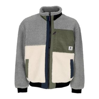 Element Homme, Sport, Multicolore, Taille: XS Veste Sherpa Multicolore Col Haut Fermeture Éclair
