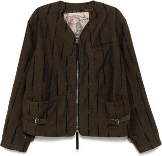 Ziggy Chen Jacke aus Twill - Braun