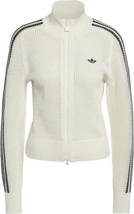 adidas Femme, Sport, Blanc, Taille: 42 FR Knitted Crochet Firebird Track Top