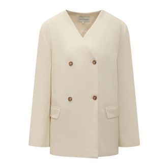 Loulou Studio Femme, Vestes, Beige, Taille: 40 FR Icha Blazer