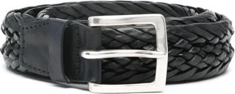Orciani Homme, Accessoires, Noir, Taille: 100 CM Ceinture Tress&eacute;e Masculine