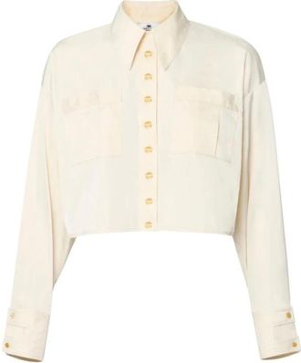 Elisabetta Franchi Damen, Blusen & Hemden, Beige, MGröße
