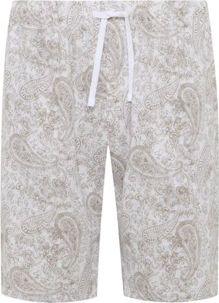 Novila Leichte Pyjamashorts aus Leinen mit Paisley-Muster in