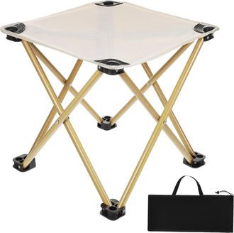 Soimiss Faltbarer Campinghocker Klappbarer Outdoor-Sitz Zusammenklappbarer Angelhocker Für Reisen Und Wandern Mit Aufbewahrungstasche