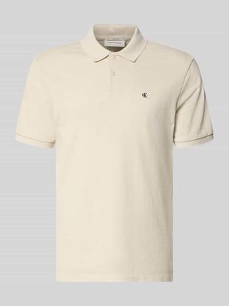 Calvin Klein Jeans Straight Fit Poloshirt mit Label-Stitching