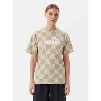 Puma T-Shirt Ess Graphic 685070 Beige Loose Fit