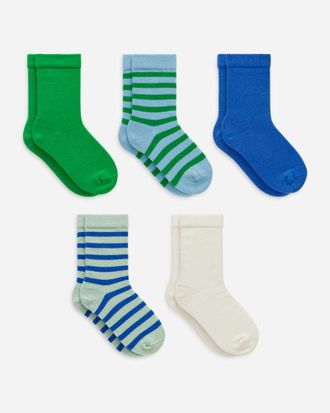 Arket Baumwollsocken 5er-Pack -Blau