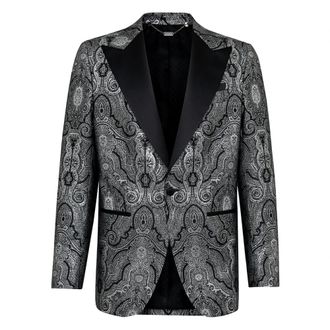 Billionaire Boys Club Blazer Super Slim Fit Paisley - - Jackets - Herren - Grau - L