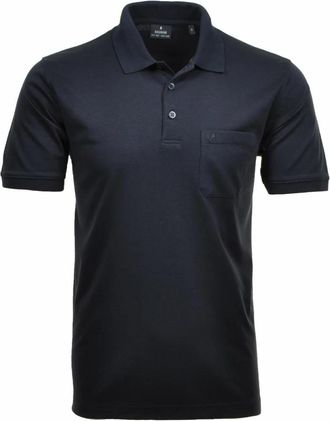 Ragman Kurzarm-Polohemd - - Tops - Herren - Schwarzk - 2XL