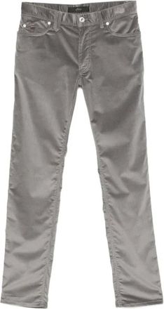 Brioni Pantalon velours c&ocirc;tel&eacute; cinq poches - Homme - Jeans - Gris - Taille: W38