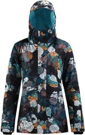 Generic Combinaison de neige pour femme - Pour sports de plein air, ski, snowboard, vêtements imperméables - Ensemble veste + pantalon, veste3, XL