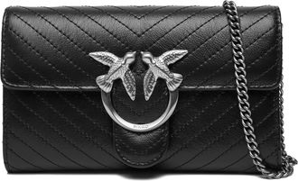 Pinko Handtasche PINKO Love One Wallet Light AI 25-26 PLTT 105344 A2JC Schwarz